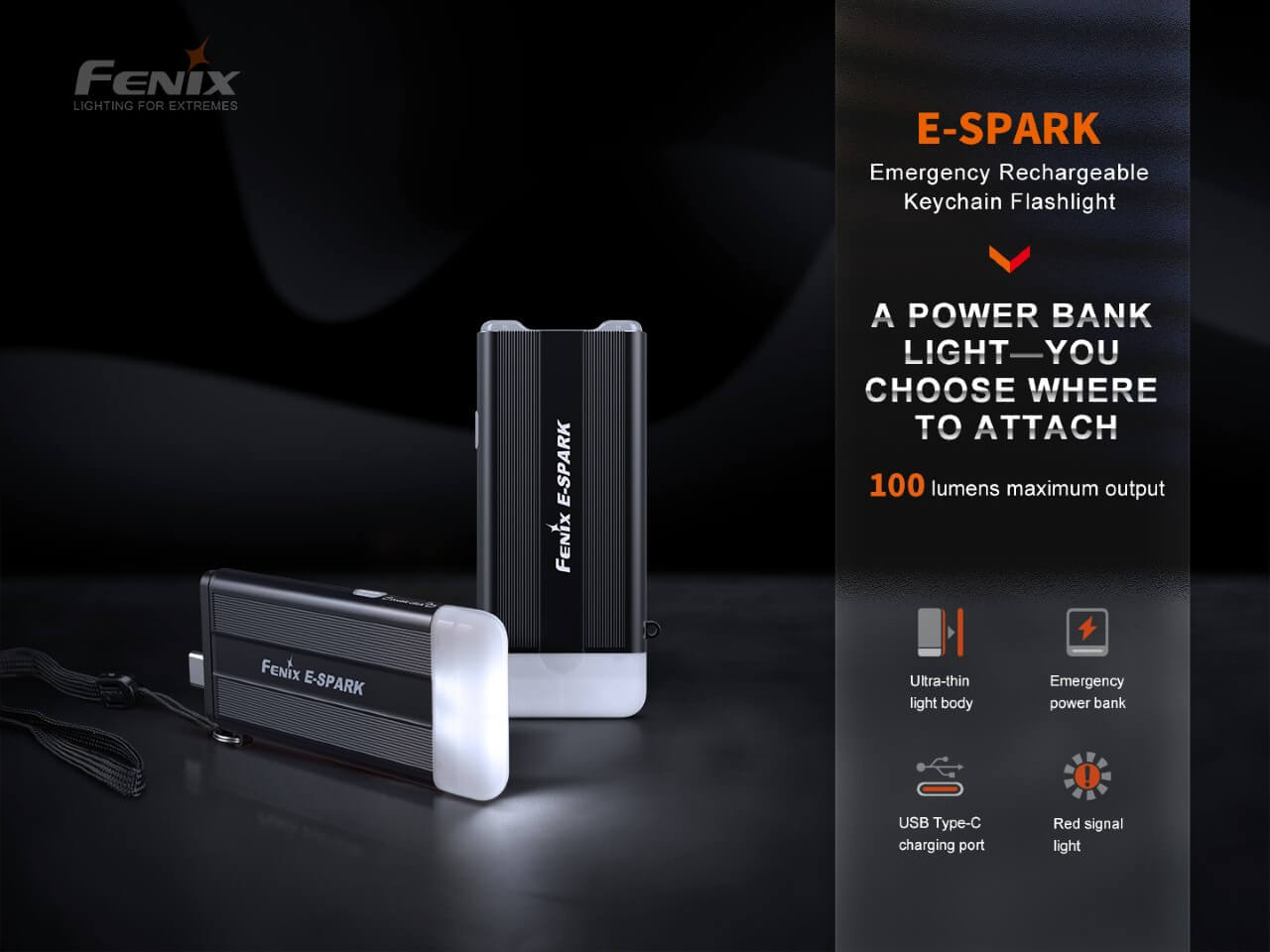 Fenix E-SPARK Ultra-Thin Powerbank LED Flashlight – Fenix Store